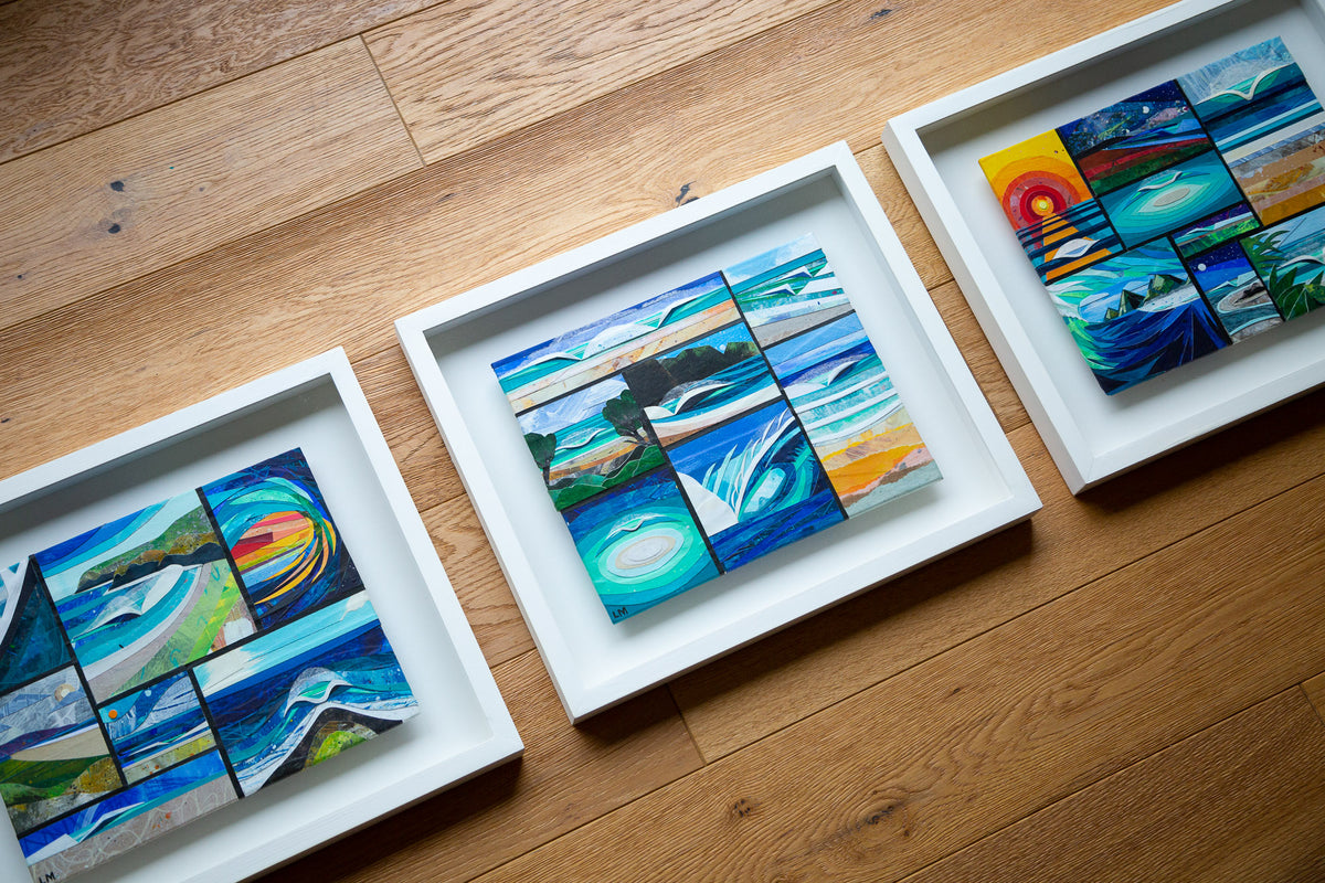 'Many Waves' Collage Series – Laurie McCall Artist