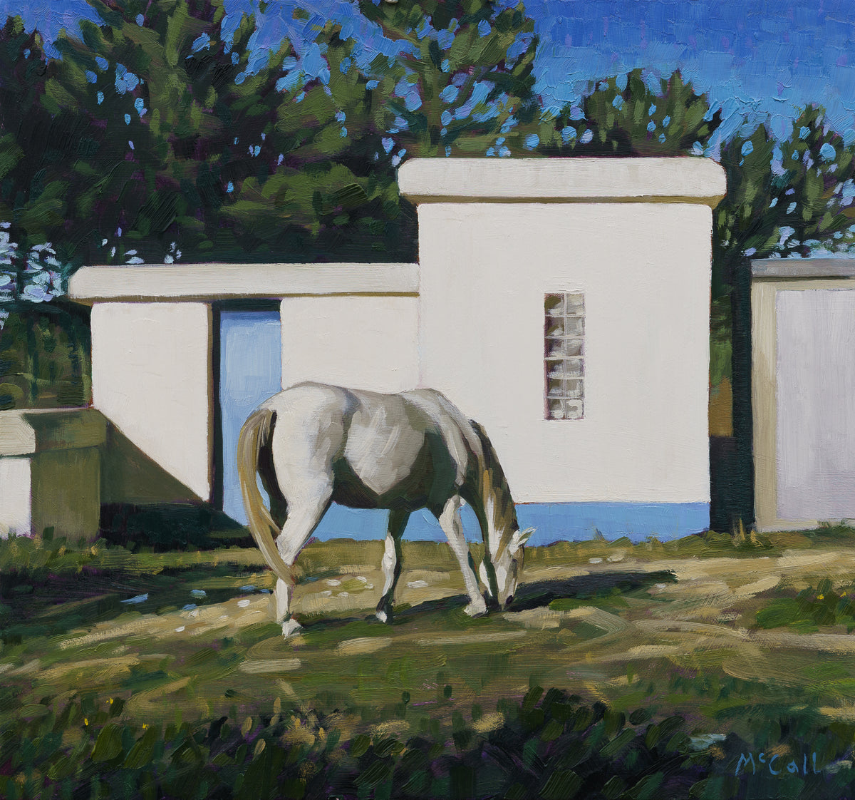 'Grazing' Original Oil Painting by Laurie McCall – Laurie McCall Artist