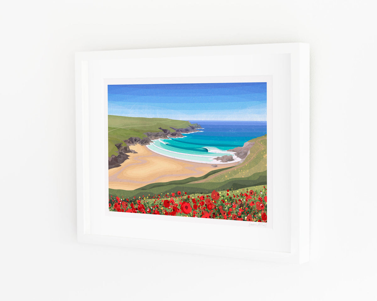 Polly Joke Poppies Fine Art Print by Laurie McCall – Laurie McCall Artist